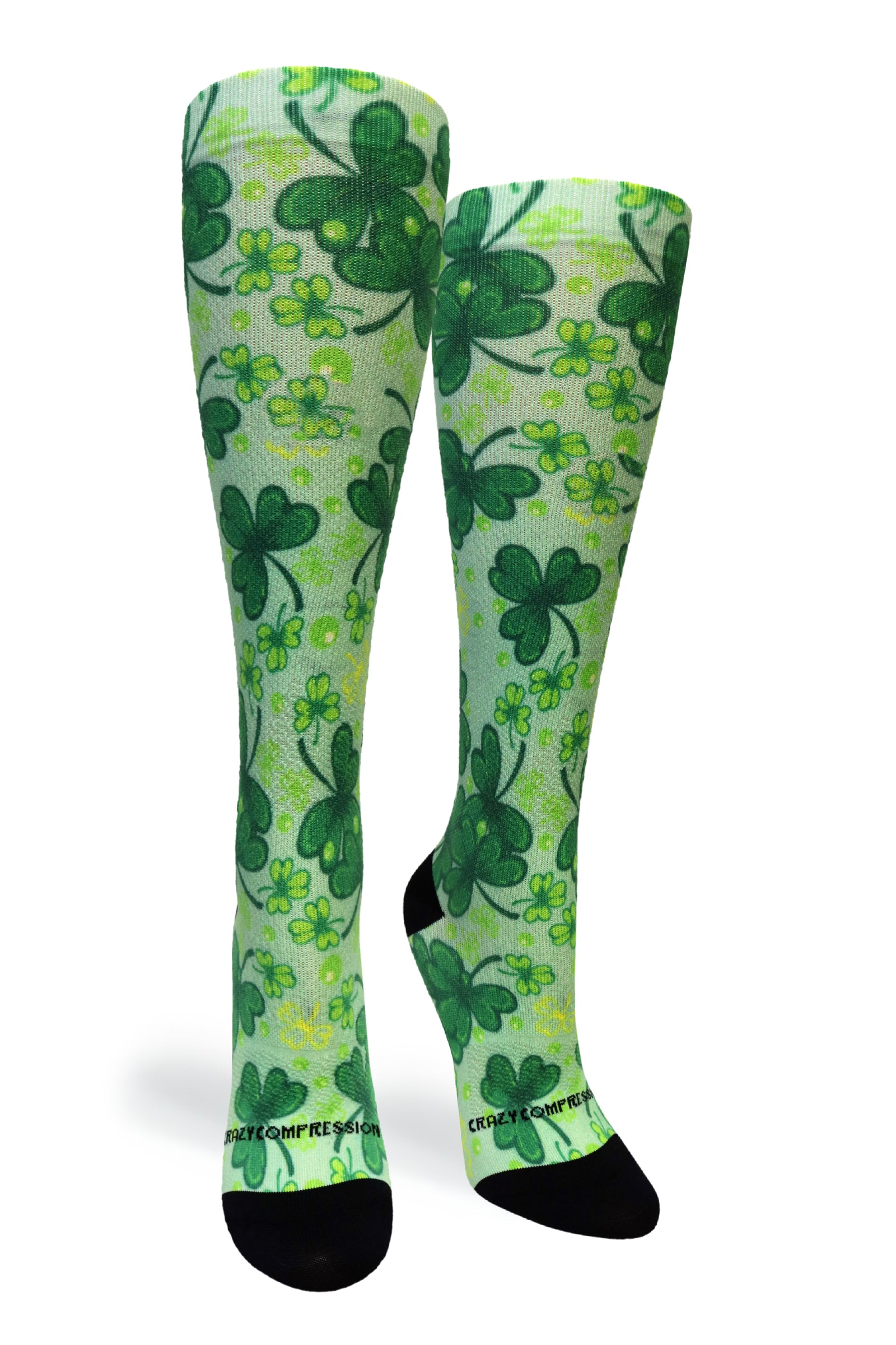 360 Falling Clovers OTC Compression Socks (Standard & Extra Wide)