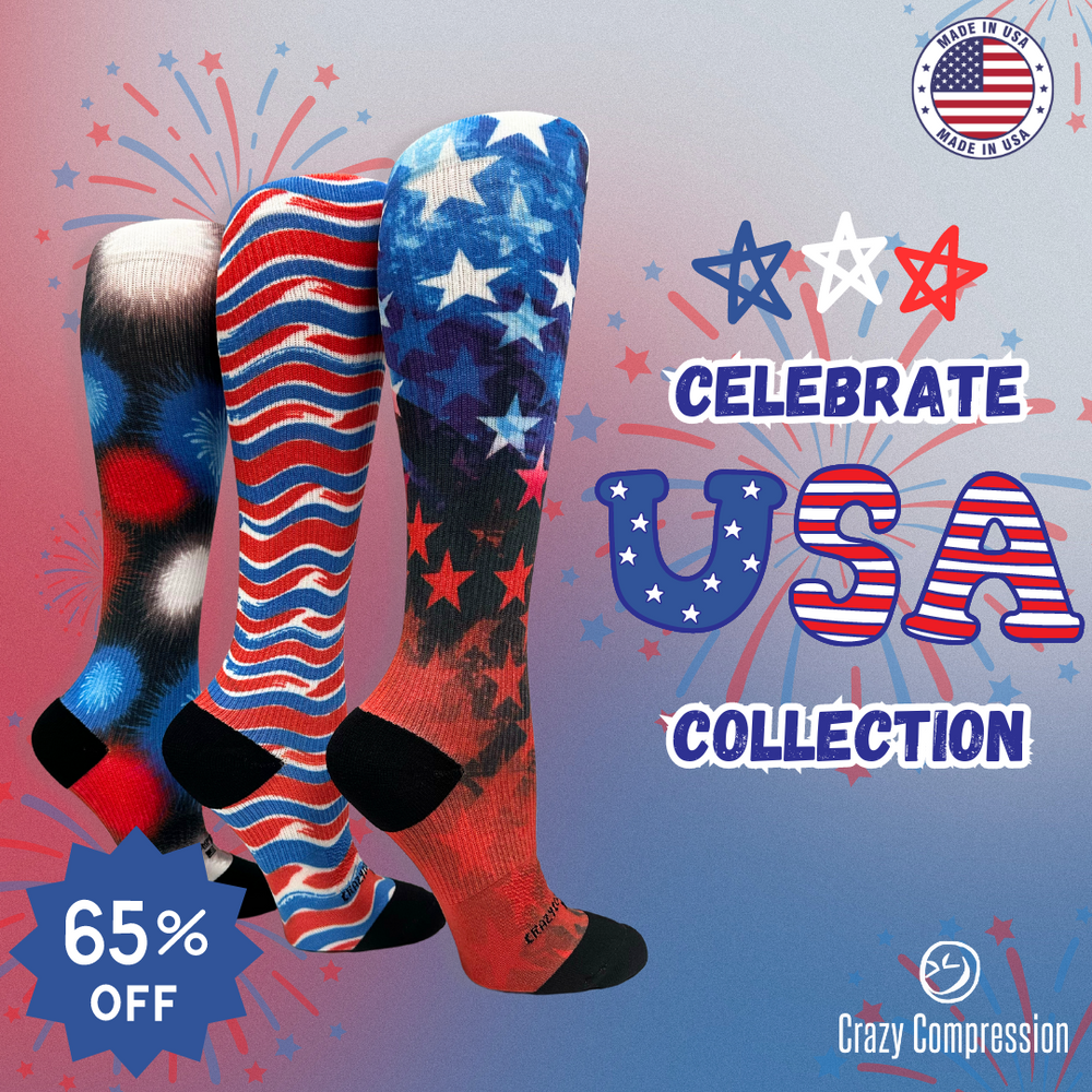 The USA Compression Sock Collection | Crazy Compression